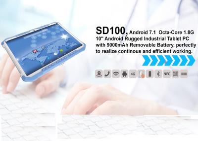 Cina Tipo duro del lettore di codici a barre di NFC GPS Bluetooth GPS Wifi di HF di frequenza ultraelevata RFID di PDA della compressa di Android dell'impronta digitale in vendita