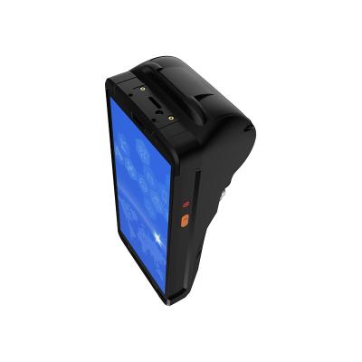 China 6'' Inch Touch Screen Handheld Mobile Rfid Reader Printer Wifi Bluetooth Gprs Gsm for sale