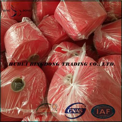 China 40/2 100% polyester spun yarn raw white dye tube yarn for sale