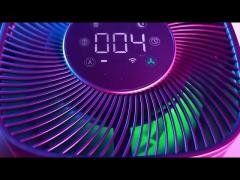 Smart Air Purifier with PM2.5 Display and LED Tricolor Light