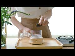 80ml  Essential Oil Glass Wooden Scent Diffuser Machine Wood Grain Aroma Diffuser For Bedroom