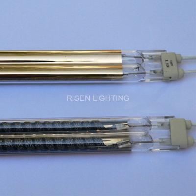 China Gold Twin Tube Carbon Heat Lamp for sale