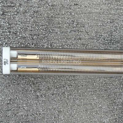 China Medium Wave Gold Reflector Twin Tube Heater for sale