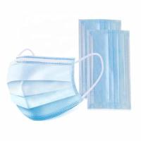 China Excellent Filtration Disposable Earloop Face Mask , 3 Layer Face Mask for sale
