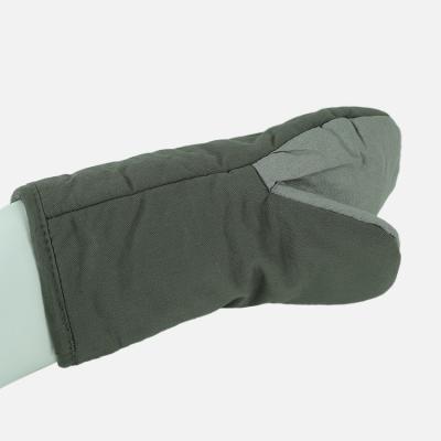 Cina I brevi guanti della cucina del cotone del Potholder termoresistente taglia i tessuti Mini Oven Mitt in vendita