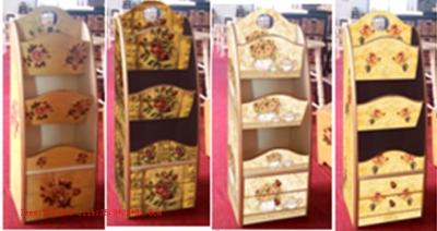 China new style Wooden magazine rack  magazine stand stable holder wood123-004,35.3*22*92.5cm for sale