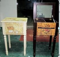 China MASIERO Professional wooden make up case with mirror dresser table 123-006,48*36*78cm for sale
