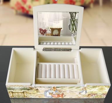 China Professional wooden make up case with mirror dresser box 123-011,36*17.4*9cm for sale