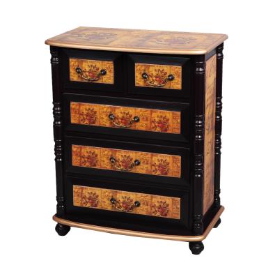 China AUCHAN 2014 EU style  wooden cabinet design for bed room nightstand 123-079,61*35.5*76.4cm for sale