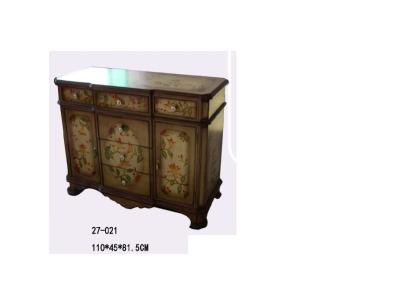 China 2014 antique wooden cabinet design for living room europe style  127-021,110*45*81.5cm for sale