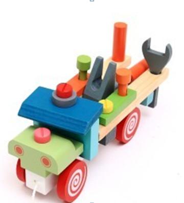 China Kid's product/toys/wooden DIY vehicle DIY toys toys of truck / Item:BD065 for sale
