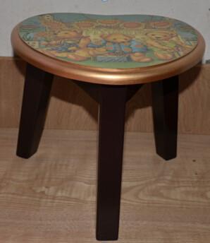 China durable children & kids stool,chinese bamboo & wooden furniture whole 116-002,28*26*29.3CM for sale