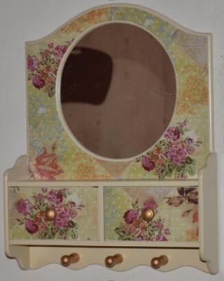 China Luxury wooden makeup case with mirror 116-005/40*12*53CM for sale