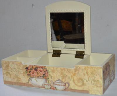 China Bedroom furniture wooden makeup case with mirror 116-006,36*17.4*9CM for sale