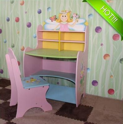 China Superway Wooden children adjustable learning desk with chair set for girls for sale