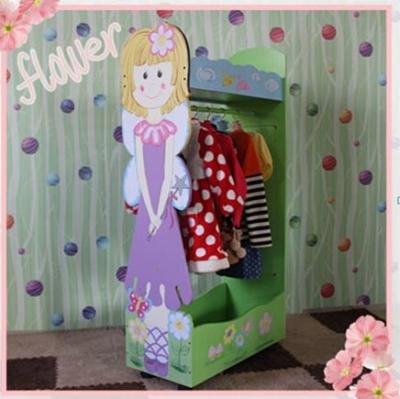 China Superway new style Bedroom Wooden fairy Children clothes rack in stock for sale