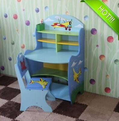 China Wooden children desk and chair/childrens table and chair/children learning furniture for sale