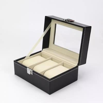 China Guarda-joias de couro material composta 33X22X9CM do plutônio para o armazenamento do relógio à venda