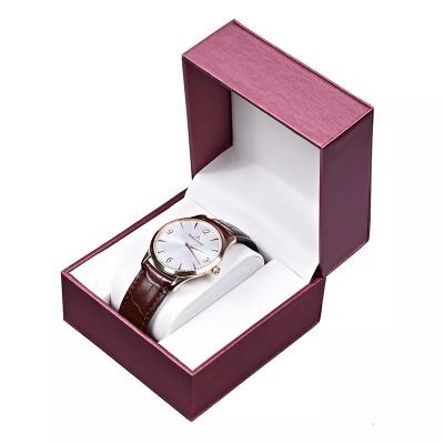 China Watch Storage Full Color Printed Boxes Luxury PU Leather Box for sale