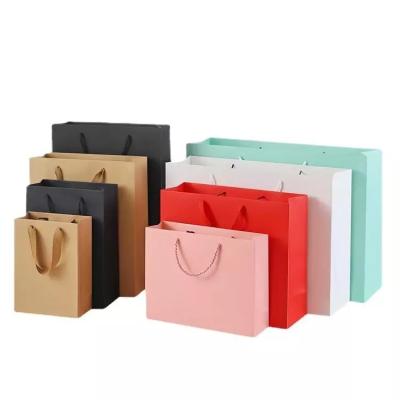 Cina Sacchetti regalo di carta stampati per generi alimentari da 350 g Sacchetti regalo in carta bianca marrone Kraft in vendita