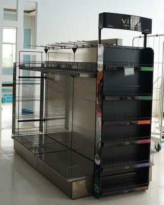 China Single Side Wire Display Rack 50-150 Kg/Layer Capacity Customized Color for sale