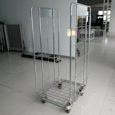 China Het Zilver van het de Bagagekarretje van het metaalkader voor Leveringsbagage of Goederen Te koop
