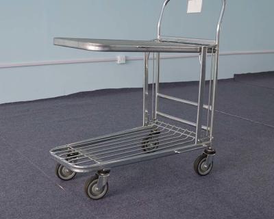 China 2 Layer Foldable Logistics Trolley Plateform Type For Warehouse for sale