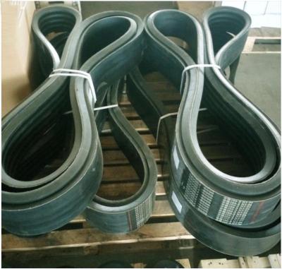 China Zwarte rubber V-gordel voor olieboorkracht eind, modderpompondelen Te koop