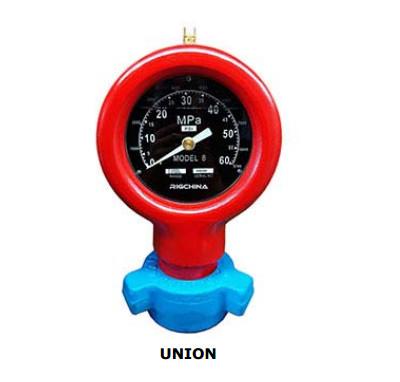 China Mud Pump Pressure Gauge Drilling Instruments 6'' Flange Type Model F Range 6000PSI for sale