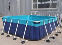 China Rectangular Canvas Inflatable Swimming Pool - Heavy-Duty Backyard Family Pool in Multiple Sizes for sale