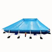 China Rectangular Canvas Inflatable Swimming Pool - Heavy-Duty Backyard Family Pool in Multiple Sizes for sale