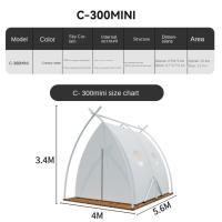 China C300mini Outdoor Camping Glamping Tent - 4-6 Person Capacity, 900D Oxford Fabric, All-Season 4x5.6x3.4m Shelter for sale