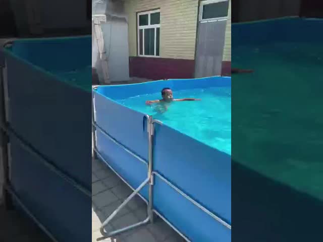Kinder und Erwachsene Schwimmbad auf Leinwand Einfach zu installieren mit Reparaturpatch