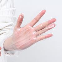 China Transparent Pvc 95mm Disposable Exam Gloves for sale
