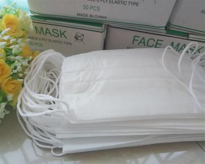 Cina Maschera di protezione medica respirabile bianca di Earloop GB2626-2006 in vendita