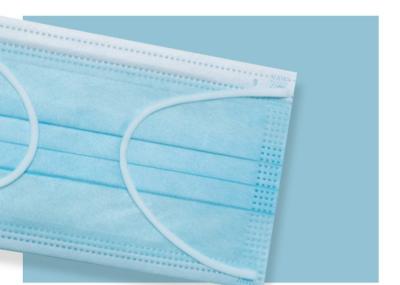 Cina 95% materiale comodo chirurgico della maschera di protezione di Earloop di 3 pieghe per protezione completa in vendita
