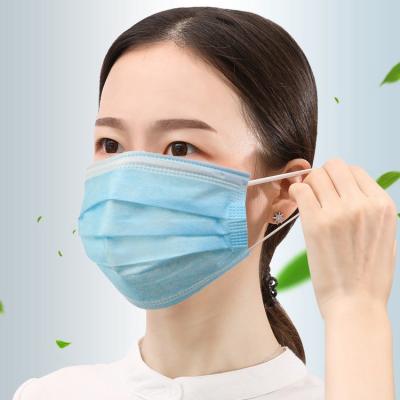 Cina Prova medica eliminabile respirante libera non tessuta della polvere della maschera di protezione di 3 pieghe in vendita