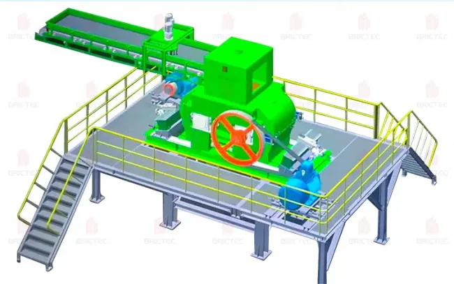 Tunnel Kiln Brick Crusher Equipment- Super Fine Roller Crusher for Clay Bricks