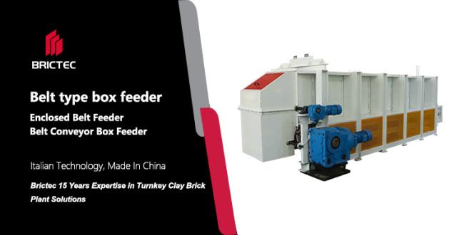 Automatic belt-type box feeder clay brick making machine