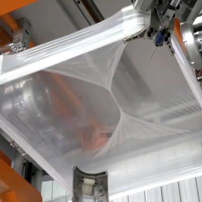 China Automatic Food Packing Machinery Packaging Equipment  Glass Bottles Cold Stretch Packaging System for sale