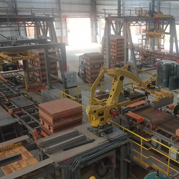 Quality Fully Automatic Brick Packaging System of Iraq Project in Najimadin of Xi'an for sale