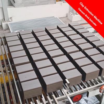 China Industriële vacuümbaksteen extrudermachine Hoogdrukklei-extrusiesysteem voor holle/vaste bakstenen Te koop