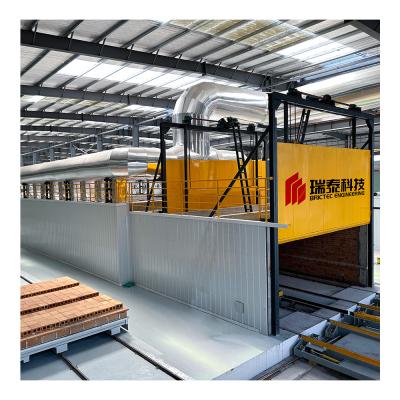 Forno a galleria per la cottura di mattoni e ceramiche e piastrelle con controllo automatico della temperatura e elevata efficienza termica