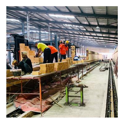 Cina Forno a galleria per la cottura di mattoni e ceramiche e piastrelle con controllo automatico della temperatura e elevata efficienza termica in vendita