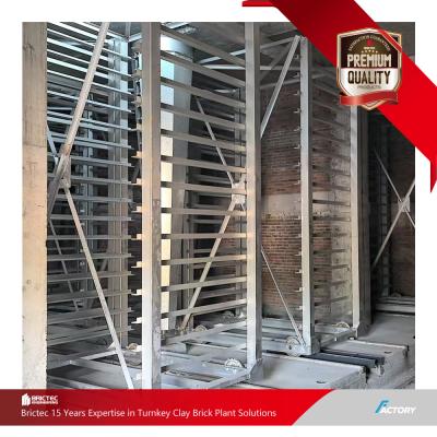 Sistema de secagem de tijolos para máquinas de fabricação de blocos da Brictec na Malásia Projeto Máquina de construção automática