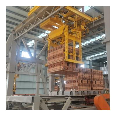 China Automated Clay Brick Stacking and Packaging System with One-Touch Brick Type Switching and Simple Operation for sale