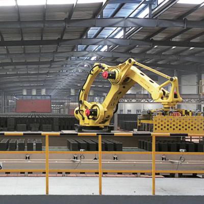 China Automatic Brick Palletizing Robot with 800kg Robot Unloading Capacity, One-Touch Brick Type Switching, and Dual-Motor Drive for sale