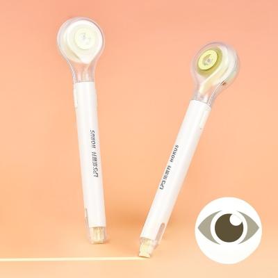 China Pen Style Correction Tape With Beige Color Tape For Students Eye-care Correction Roller Refillable for sale