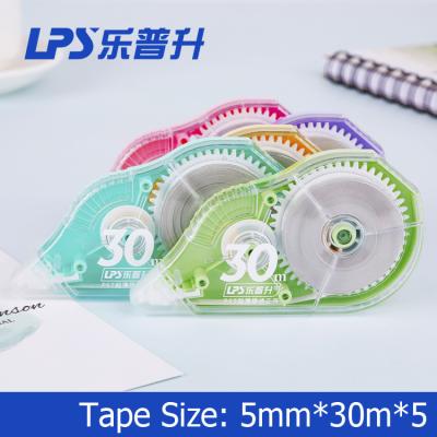 China Large Capacity Correction Tape 5 Piece In One Blister Card Big Comfortable Colored Correction Tape 150m for sale