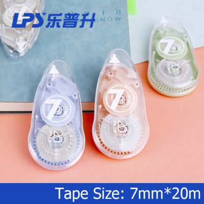 China Eco-friendly Correction Tape OEM Fashionable Stationery Colored Plastic 7MM Width Custom Correction Roller Big for sale